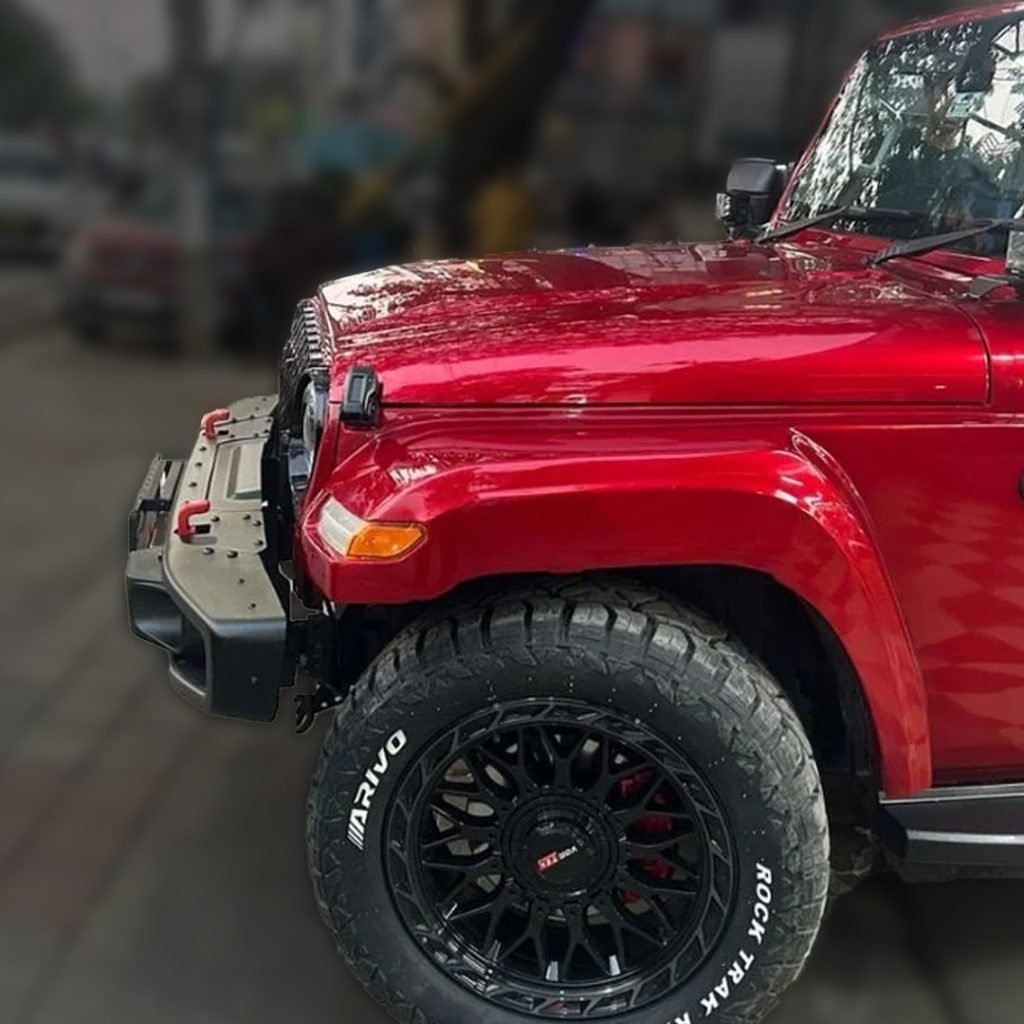 Mahindra Thar & Thar ROXX Front Wrangler Style Metal Bumper - ROAVION ...