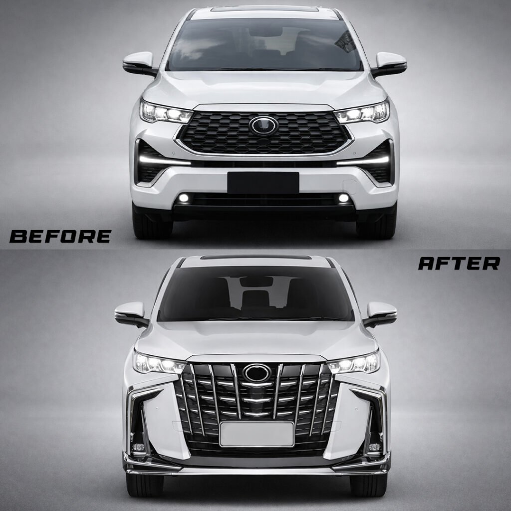 Front, Rear Alphard Bumper Body Kit for Toyota Innova Hycross - ROAVION ...