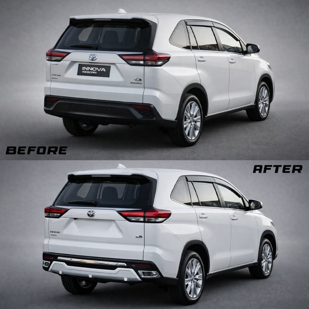 Front, Rear Alphard Bumper Body Kit for Toyota Innova Hycross - ROAVION ...