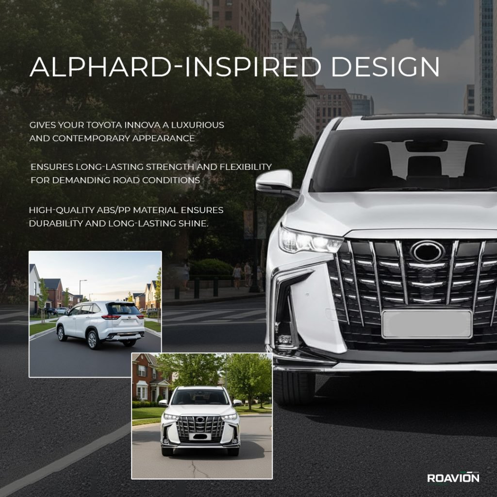 Front, Rear Alphard Bumper Body Kit for Toyota Innova Hycross - ROAVION ...