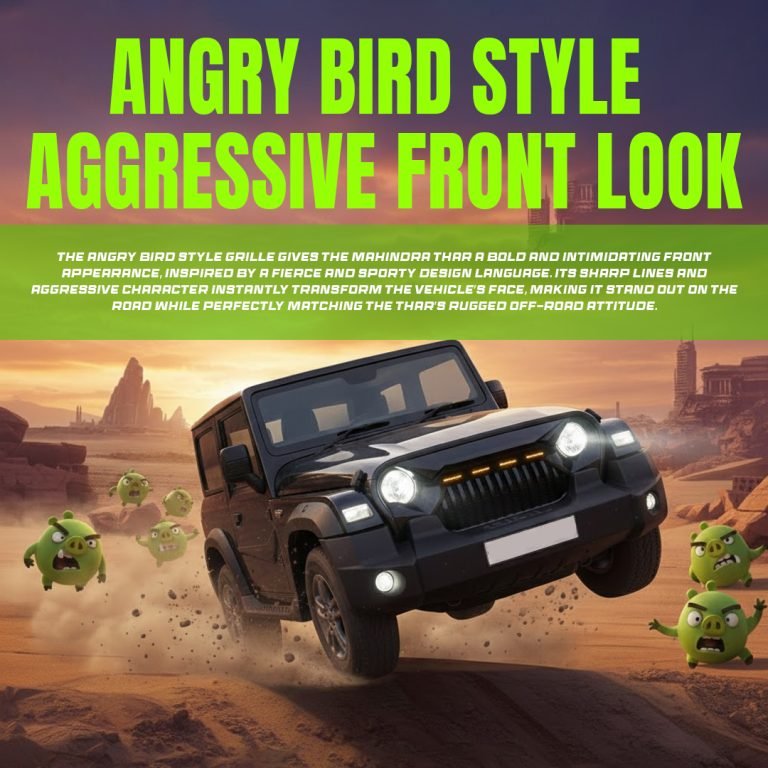 Mahindra Thar Grill Angry Bird With LED - ROAVION - Powered by AutoBacs ...
