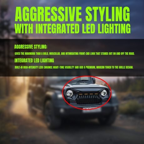 Mahindra Thar Grill Angry Bird With LED - ROAVION - Powered by AutoBacs ...