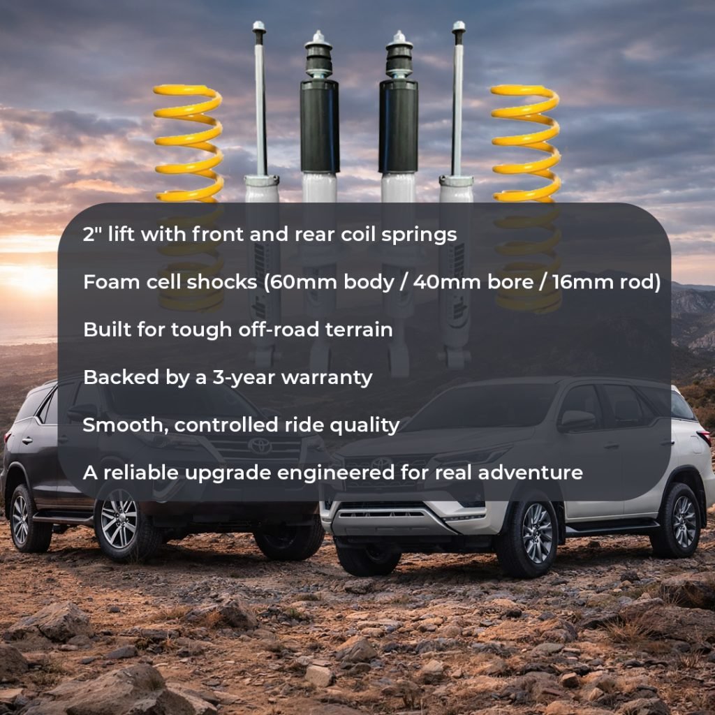 Dr. Nano 2 Inch Lift Kit with Foam Cell Shock Absorbers for Toyota ...