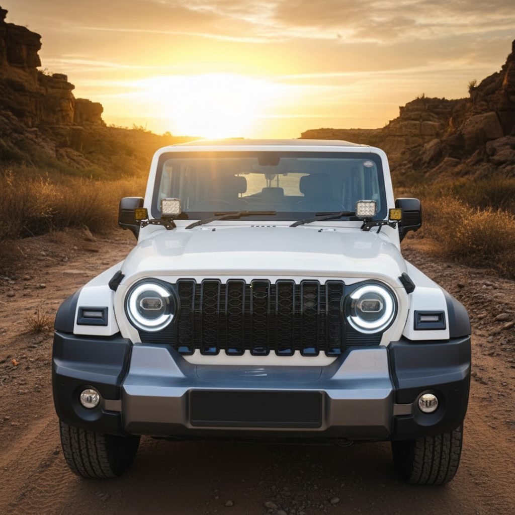 Wrangler 2024 Style Imported ABS Grill For Mahindra Thar - ROAVION ...