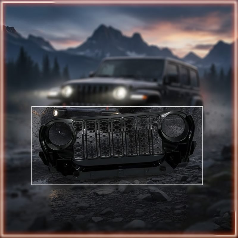 Wrangler 2024 Style Imported ABS Grill For Mahindra Thar - ROAVION ...