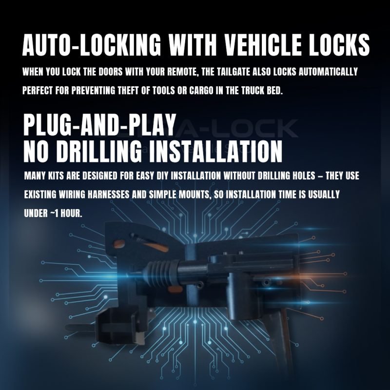 Tailgate Lock Kit for Toyota Hilux - ROAVION - Powered by AutoBacs India