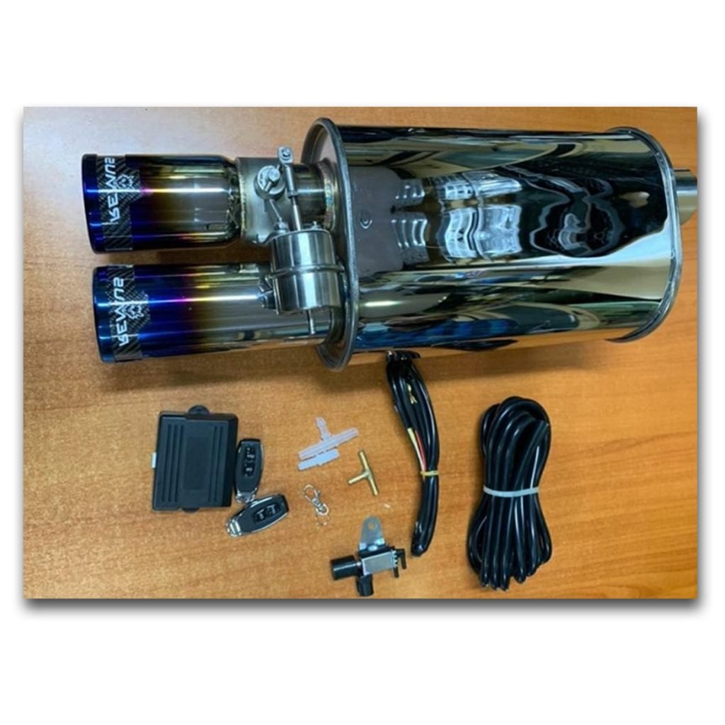 Remus Double Carbon Tip Exhaust With Vacuum Valve - AutoBacs India