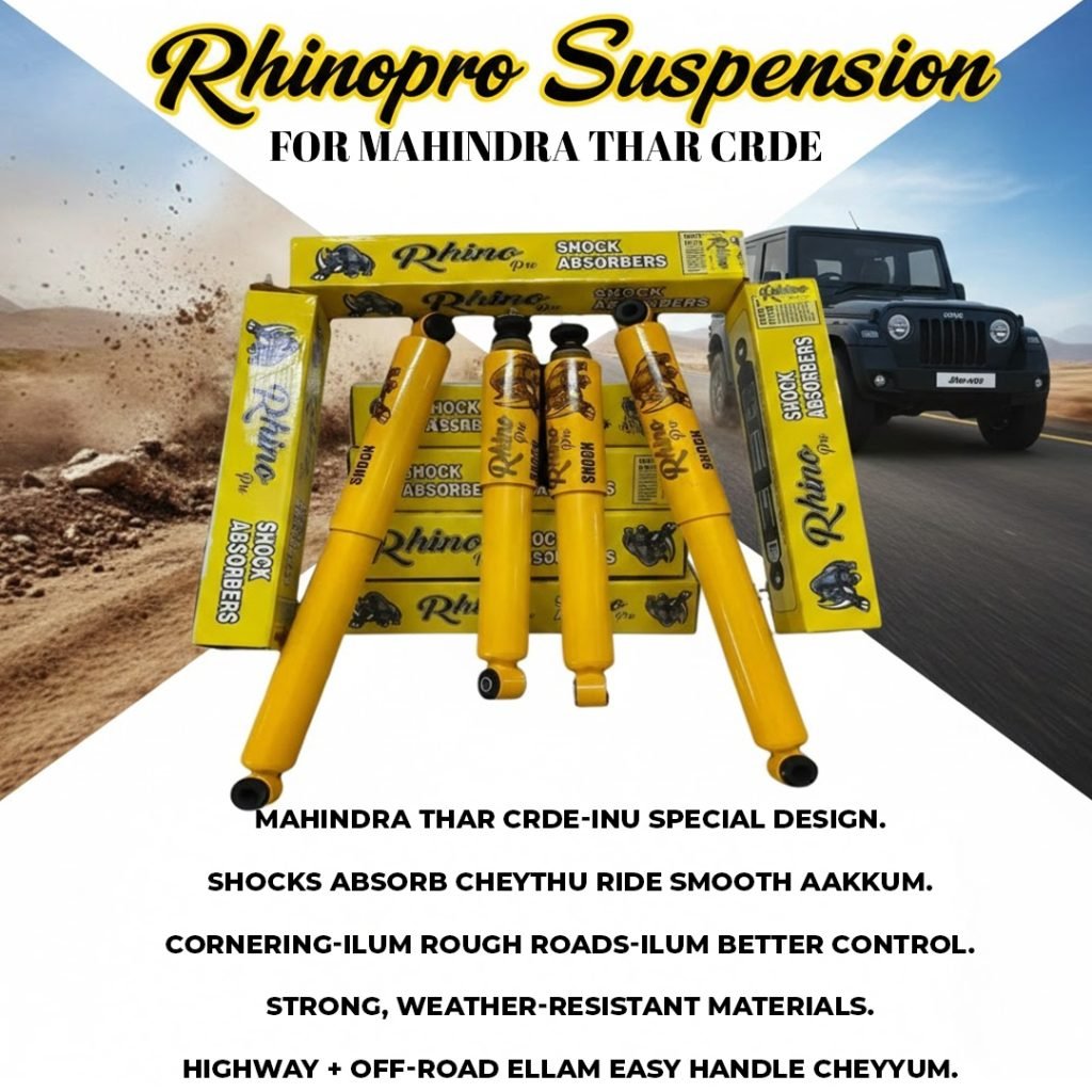 Rhinopro Suspension for Mahindra Thar CRDe - ROAVION - Powered by ...