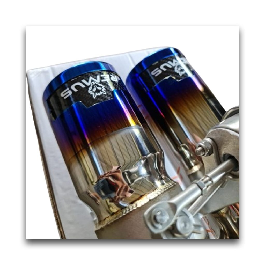 Remus Valvetronic Titanium Carbon burnt Dual Tips - ROAVION - Powered ...