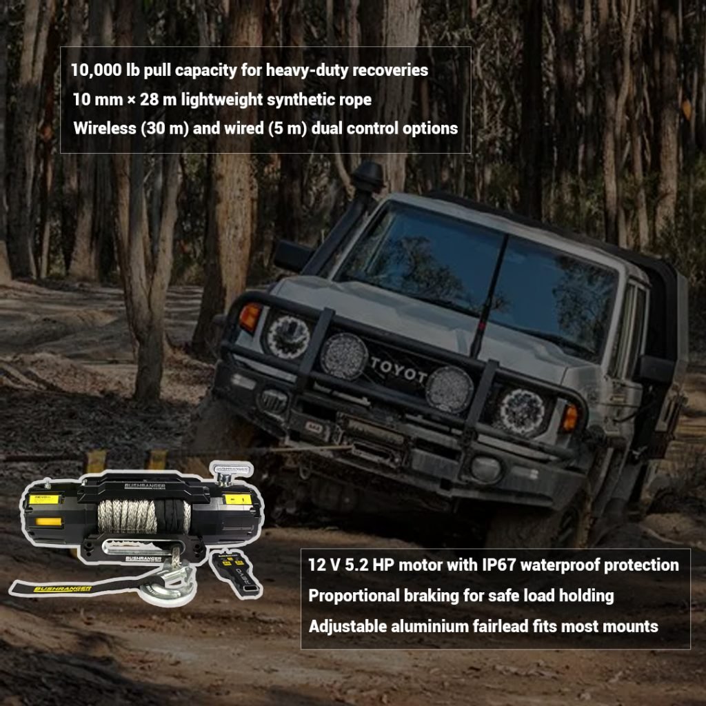 Bushranger REVO 10000lb synthetic winch - ROAVION - Powered by AutoBacs ...
