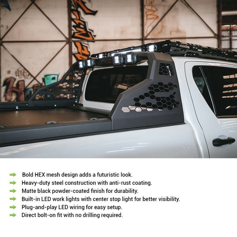 OPTION ROLL BAR X for Isuzu Dmax ( 2012-2019 ) , Hilux Revo 2022 ...