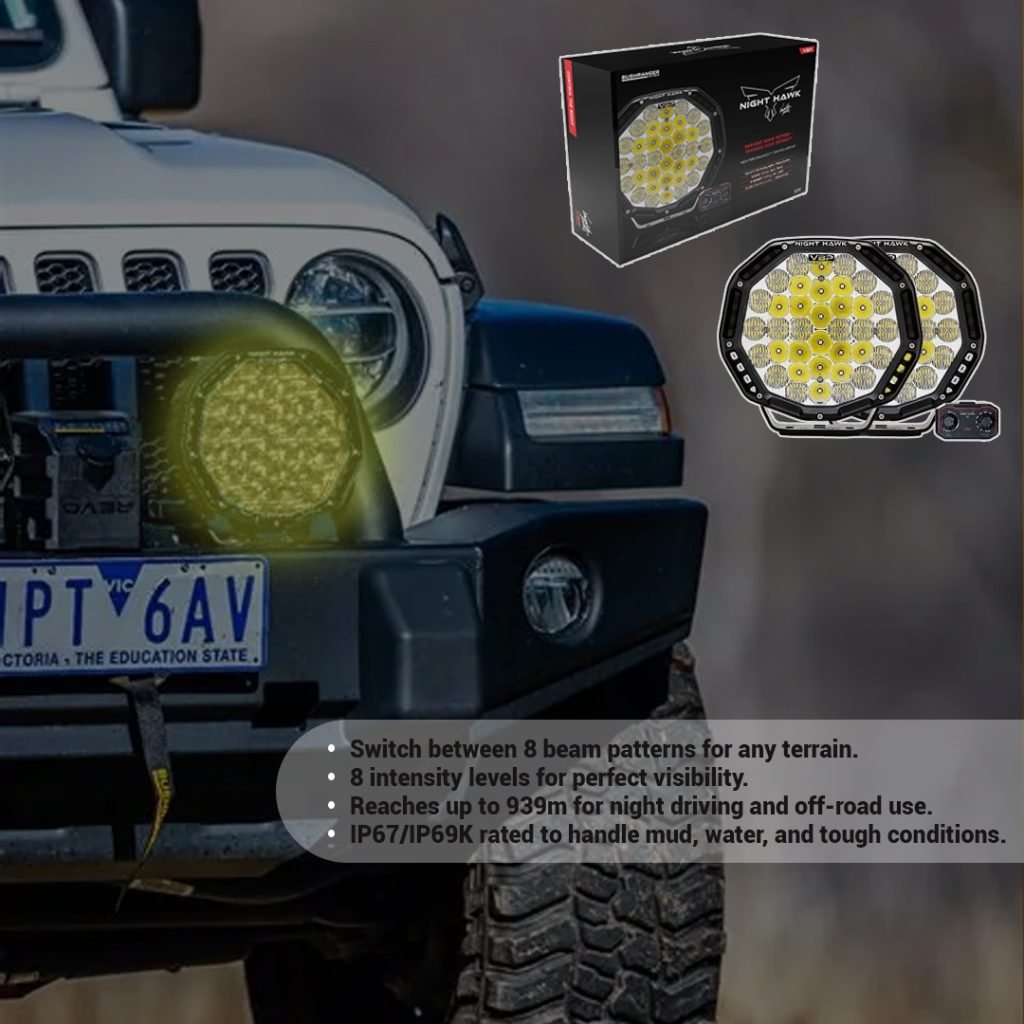Bushranger Night Hawk VBP 9 Inch Driving Light Kit - ROAVION - Powered ...