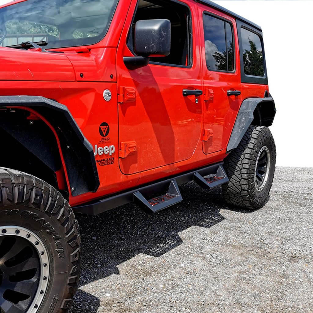Jeep Wrangler Metal Side Steps - ROAVION - Powered by AutoBacs India