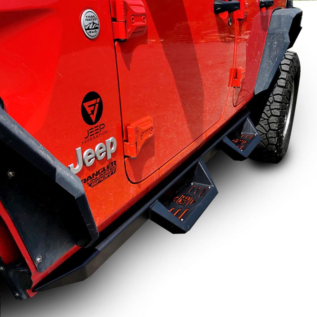 Jeep Wrangler Metal Side Steps - ROAVION - Powered by AutoBacs India