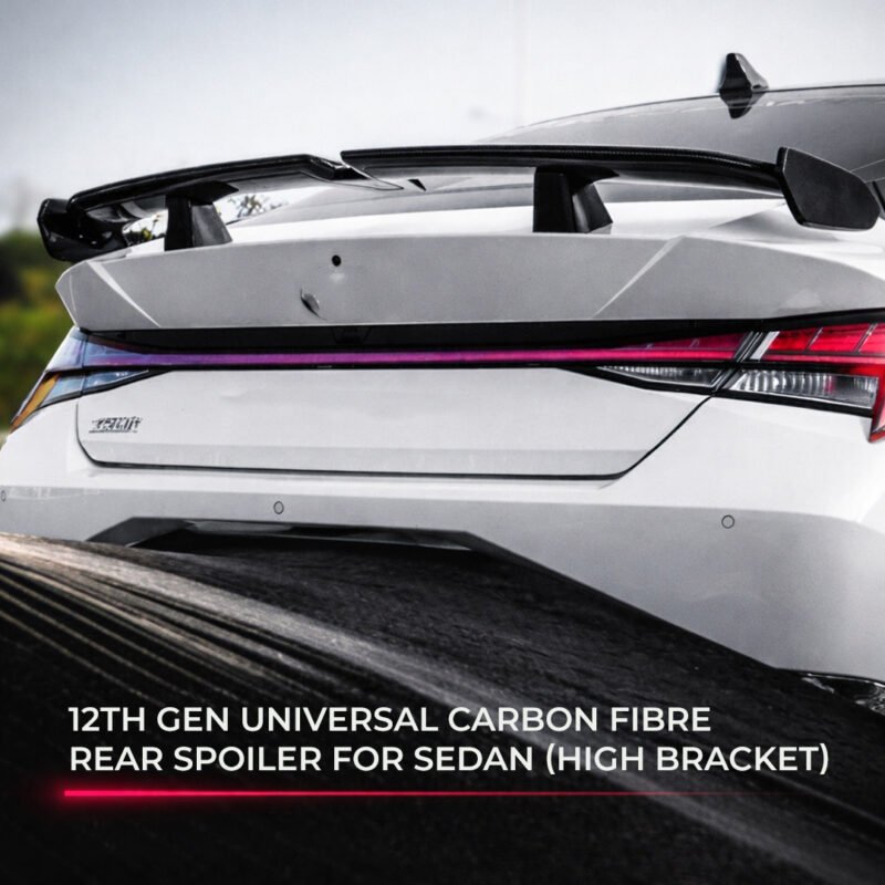 12th Gen Universal Carbon Fibre Rear Spoiler for Sedan (High Bracket ...